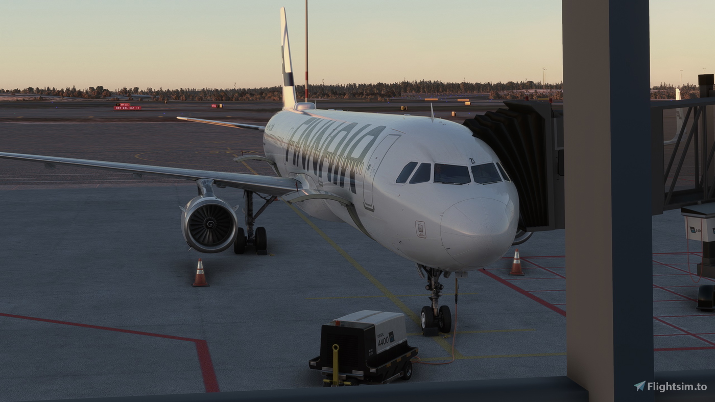 Fenix A321 SL FINNAIR OH-LZI A321ER (SANTA EDIT)+Light Mod for Microsoft Flight Simulator | MSFS