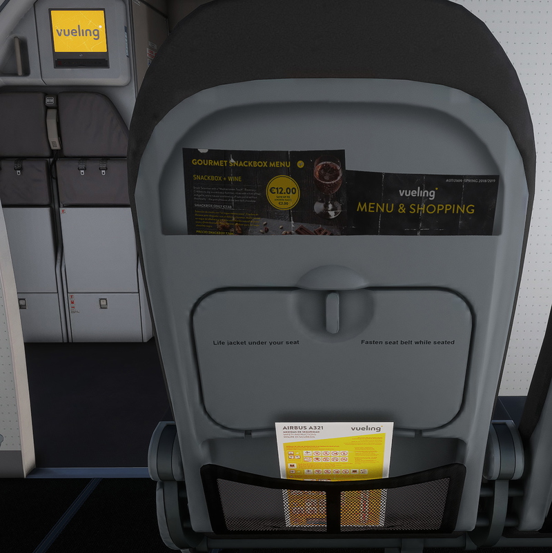 (2) Fenix A321 SL | Vueling EC-MOO | 8k + Cockpit Decals + Cabin for ...