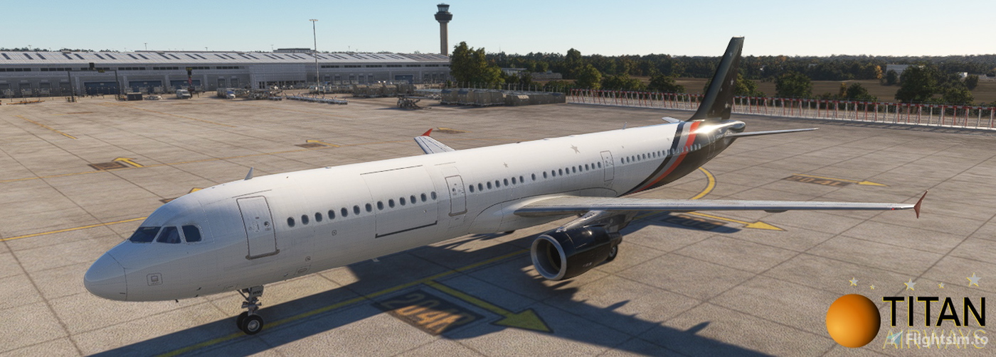 Fenix A321 Titan Airways GPOWW and 9HZTB CFM with Freighter Door Outline for Microsoft Flight ...