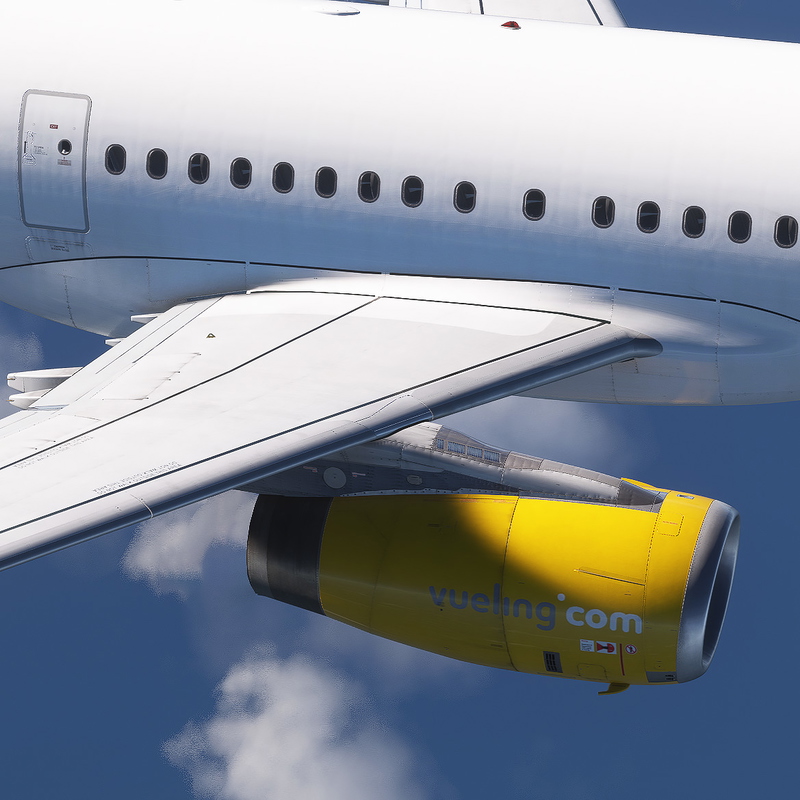 Fenix A321 SL | Vueling EC-MOO | 8k + Cockpit Decals + Cabin for ...