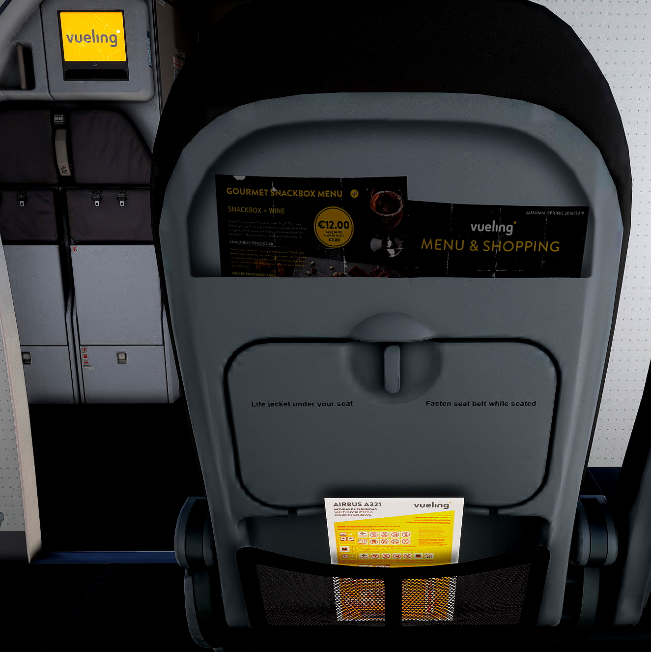Fenix A321 SL | Vueling EC-MOO | 8k + Cockpit Decals + Cabin for ...