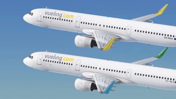 Fenix A321 SL | Vueling 'Standard' EC-MJR | 8k + Cockpit Decals + Cabin ...