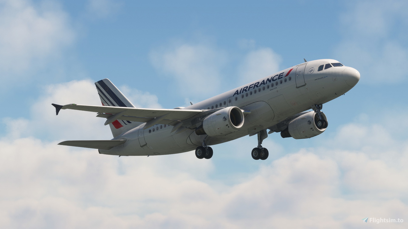 Fenix Airbus A319 Air France | Custom Cabin | 4K pour Microsoft Flight Simulator | MSFS