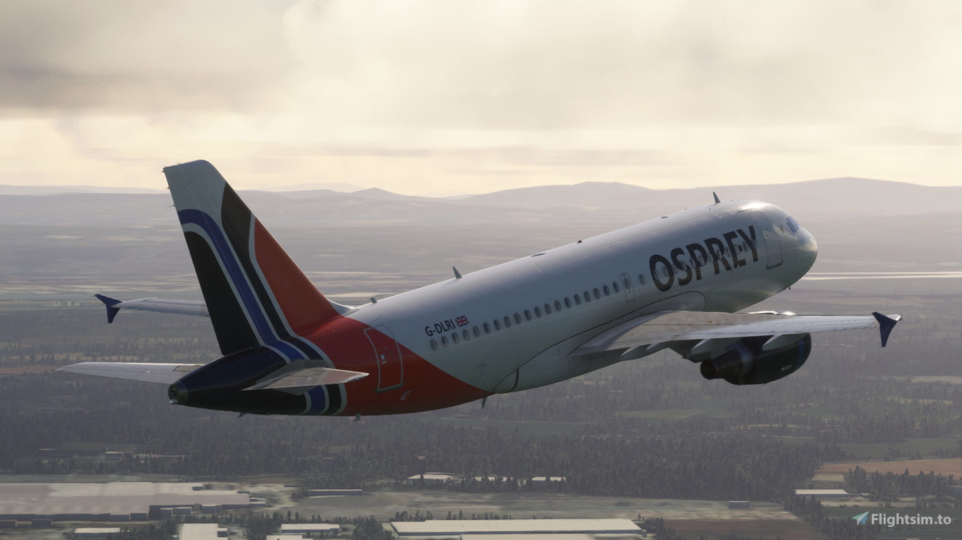 Fenix Airbus A319 Osprey Airways | 4K for Microsoft Flight Simulator | MSFS