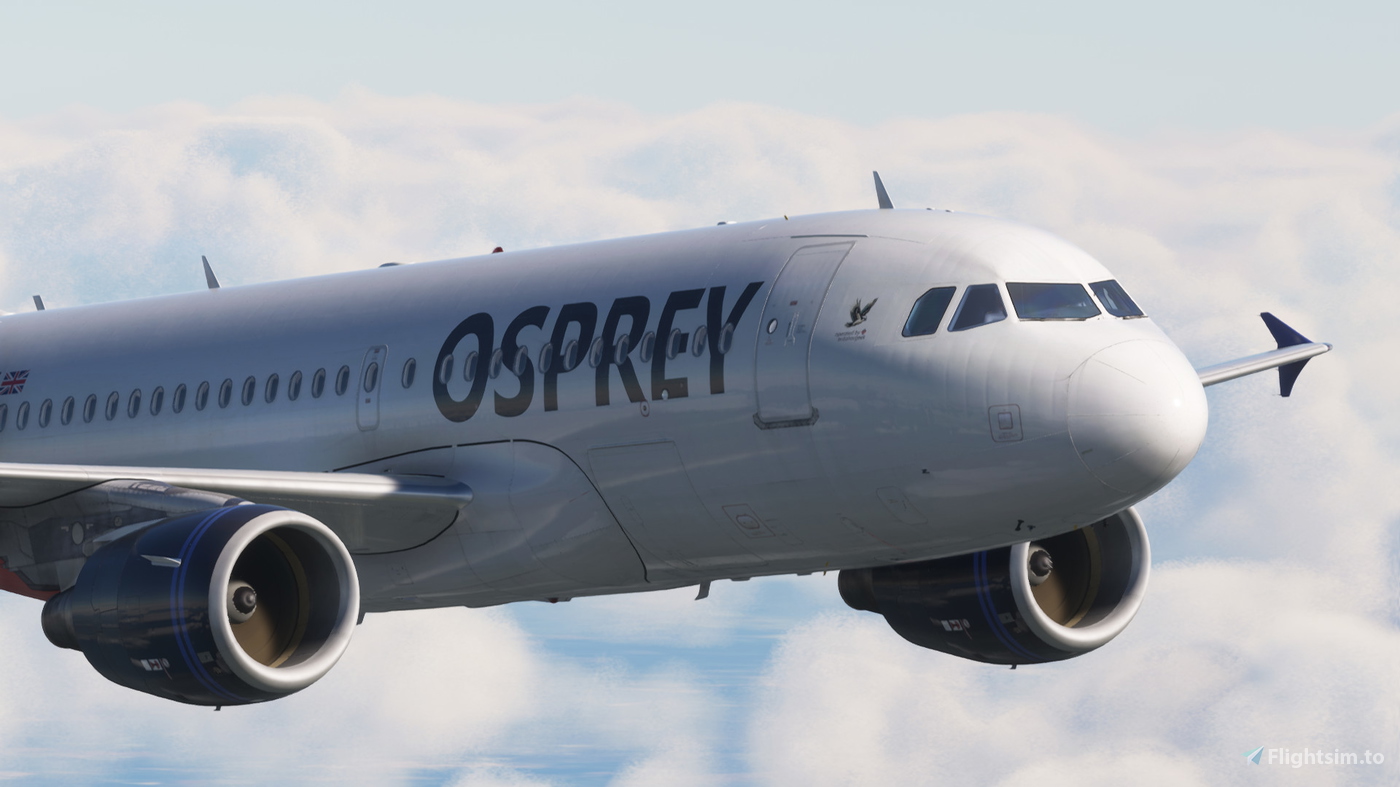 Fenix Airbus A319 Osprey Airways | 4K for Microsoft Flight Simulator | MSFS