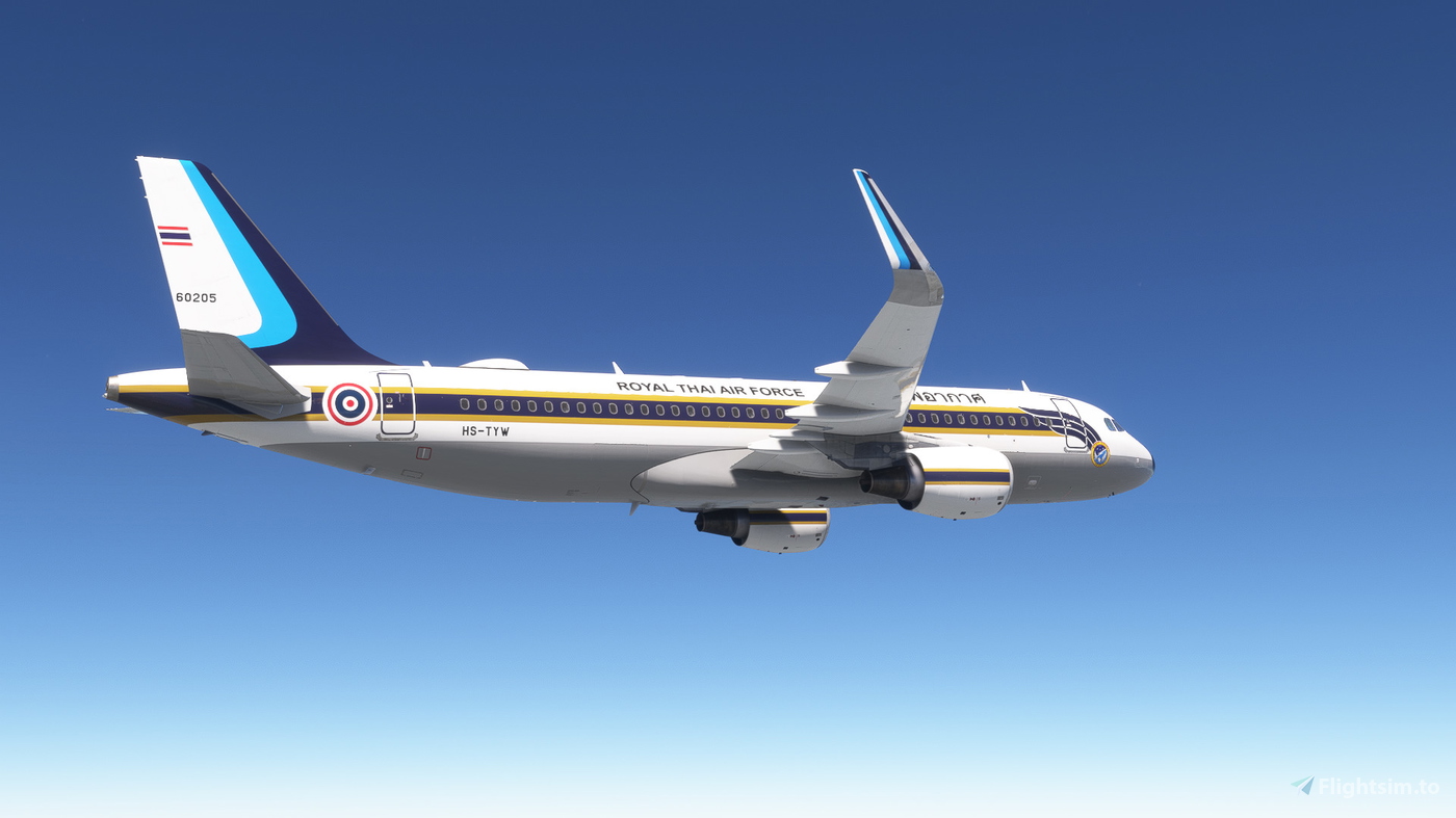 Fenix Airbus A320 - Royal Thai Air Force para Microsoft Flight ...