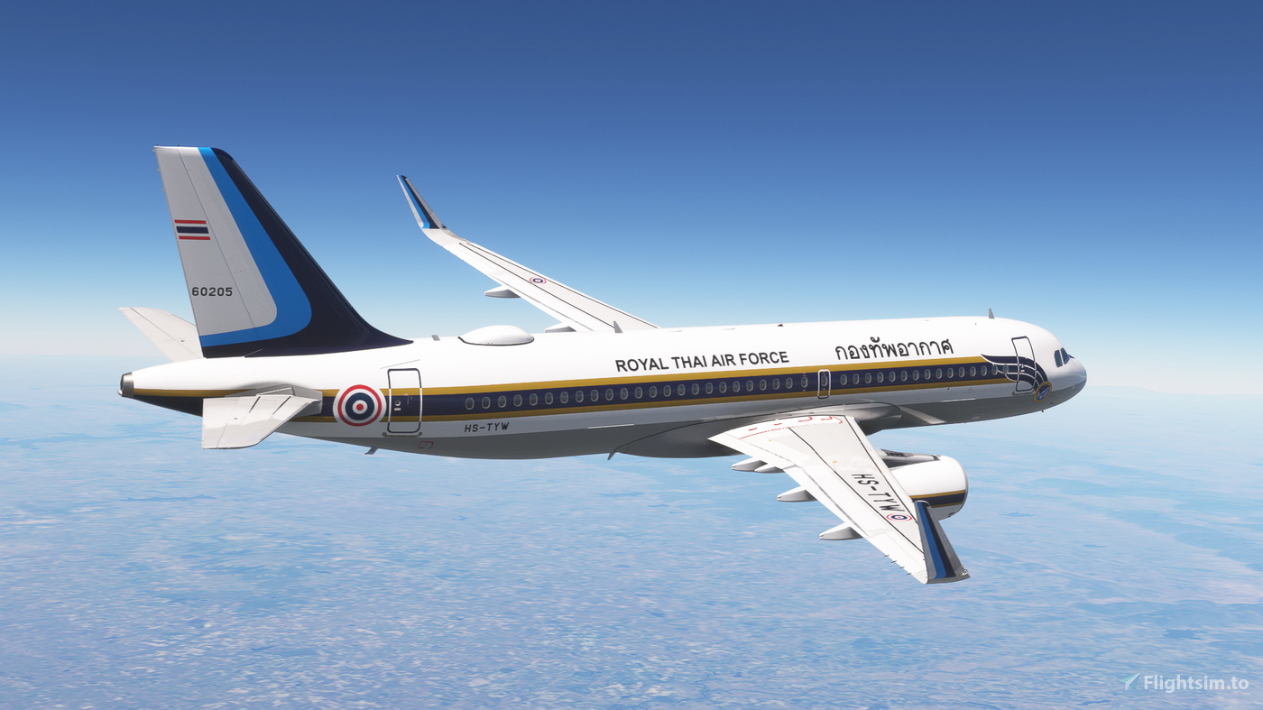 Fenix Airbus A320 - Royal Thai Air Force for Microsoft Flight Simulator ...