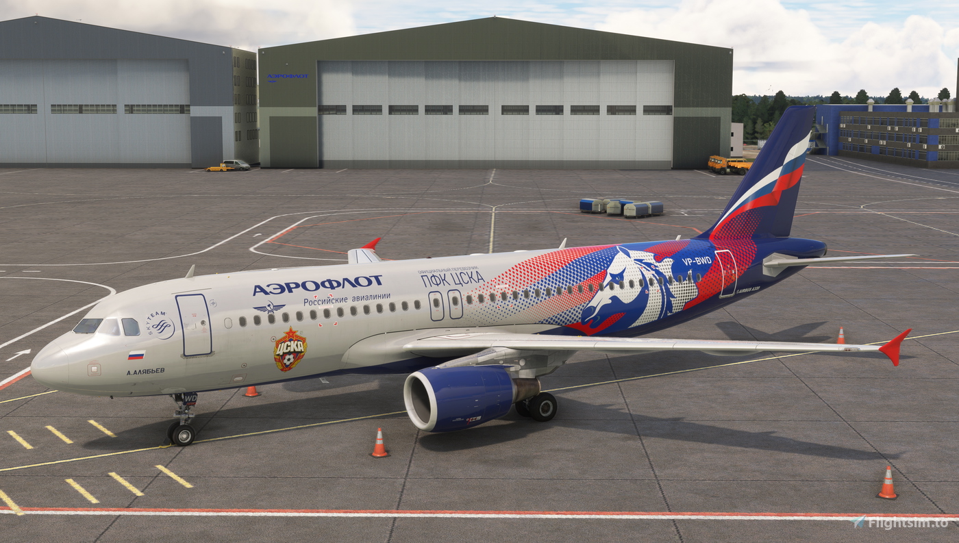Fenix Airbus A320 Aeroflot VP-BWD CSKA for Microsoft Flight Simulator ...