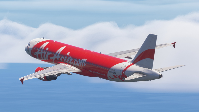 Fenix Airbus A320 AirAsia old | Cabin Textures | 4K for Microsoft Flight Simulator | MSFS