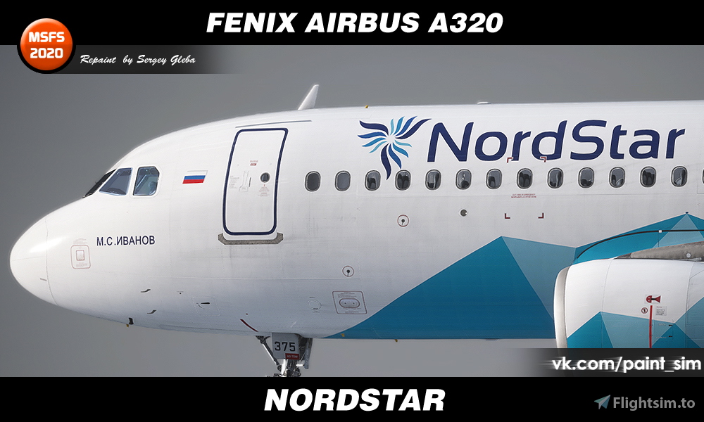 Fenix Airbus A320 CFM 8K - NordStar para Microsoft Flight Simulator | MSFS