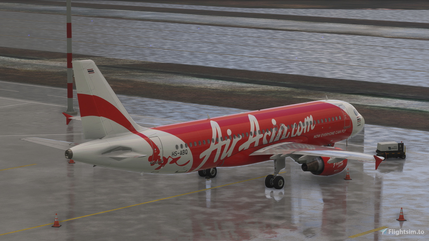 Fenix Airbus A320 Thai AirAsia old | Cabin Textures | 4K for Microsoft Flight Simulator | MSFS
