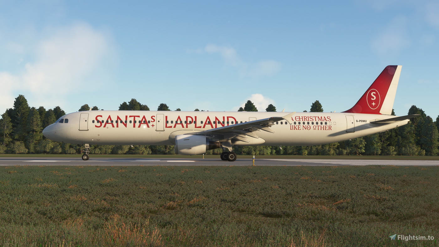 Fenix Airbus A321-211(CFM) Titan Airways "Santa's Lapland" G-POWU 8K ...