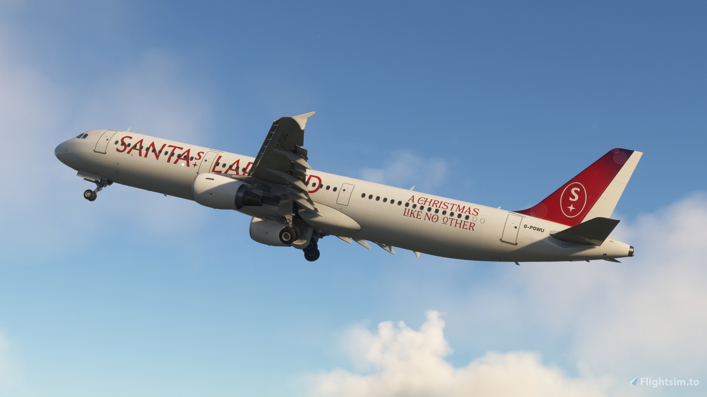 Fenix Airbus A321-211(CFM) Titan Airways "Santa's Lapland" G-POWU 8K ...