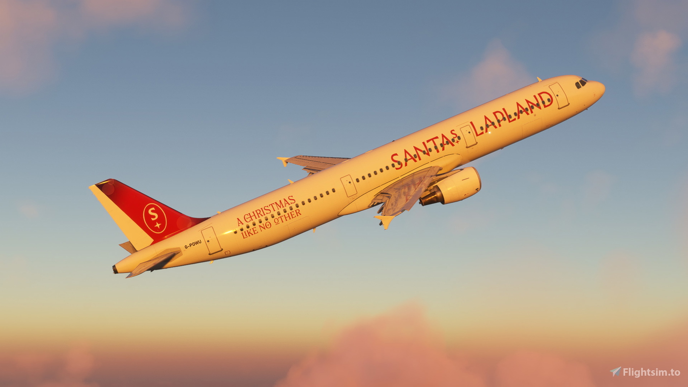 Fenix Airbus A321-211(CFM) Titan Airways "Santa's Lapland" G-POWU 8K ...