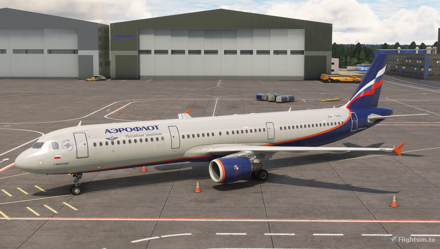 Fenix Airbus A321 Aeroflot Pack for Microsoft Flight Simulator | MSFS