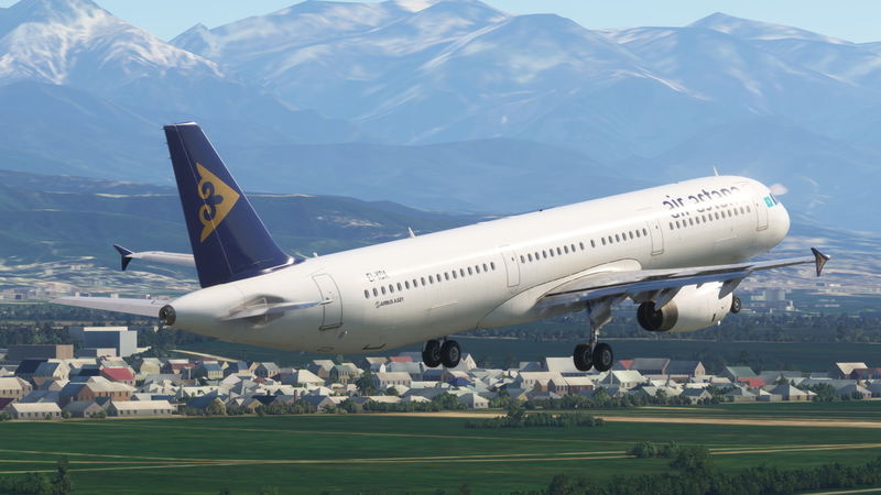 Fenix Airbus A321 Air Astana Fleet Pack | 4K for Microsoft Flight Simulator | MSFS