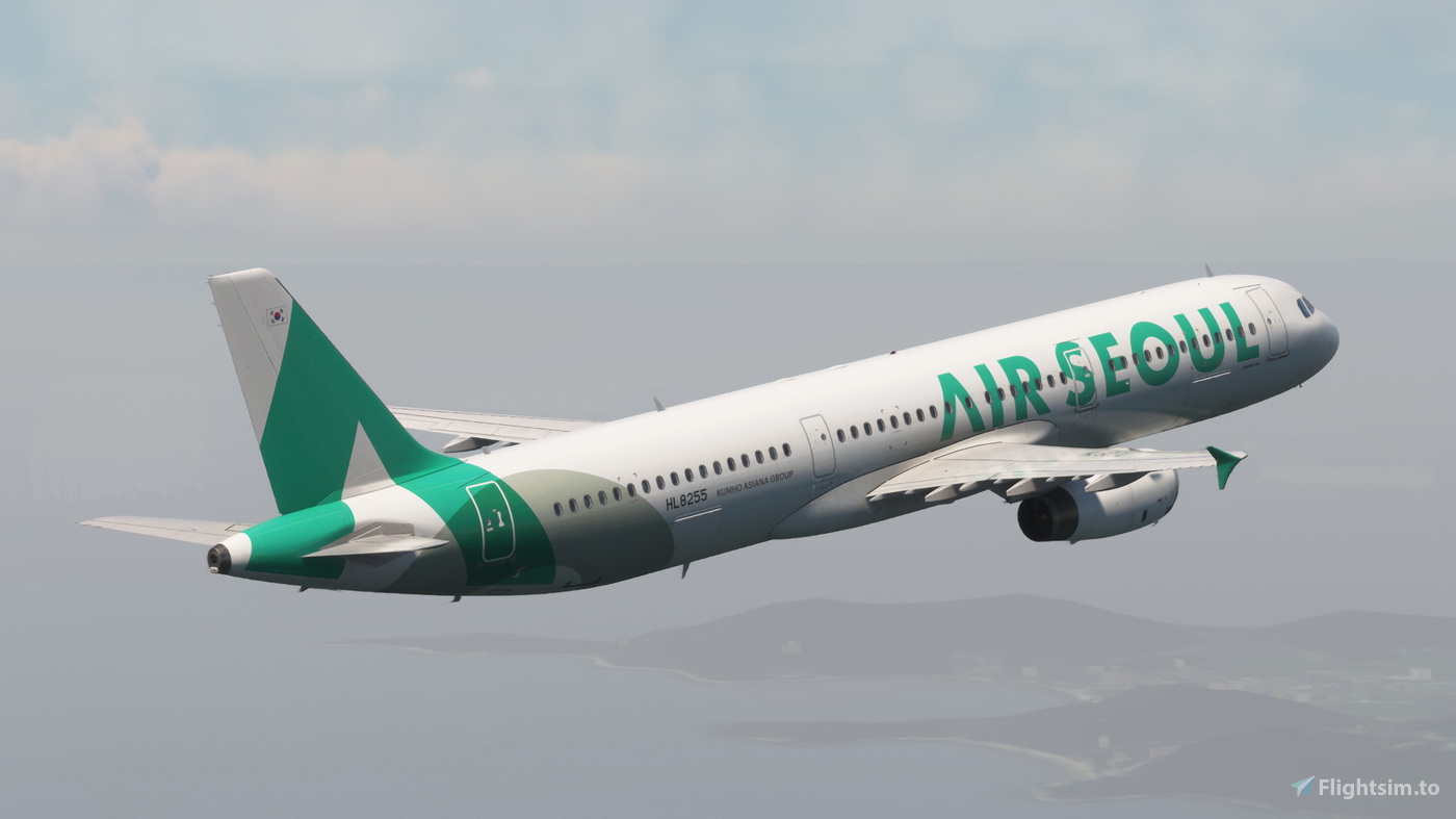 Fenix Airbus A321 Air Seoul | 4K for Microsoft Flight Simulator | MSFS
