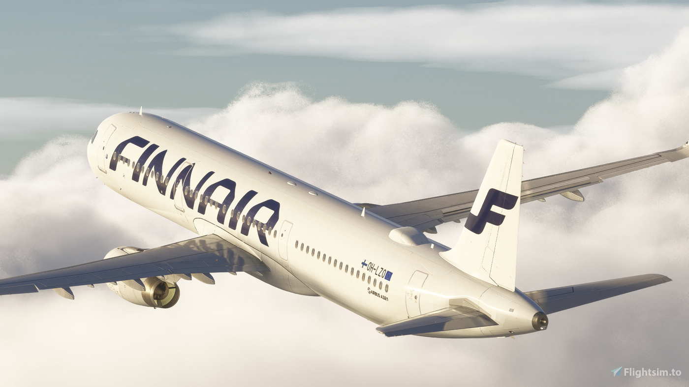 Fenix Airbus A321 Finnair Fleet Pack | Custom Cabin | 4K for Microsoft Flight Simulator | MSFS