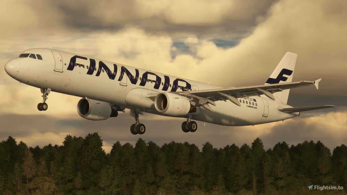 Fenix Airbus A321 Finnair Fleet Pack | Custom Cabin | 4K for Microsoft Flight Simulator | MSFS