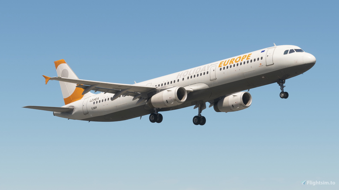 Fenix Airbus A321 Holiday Europe | Cabin Textures | 4K per Microsoft Flight Simulator | MSFS