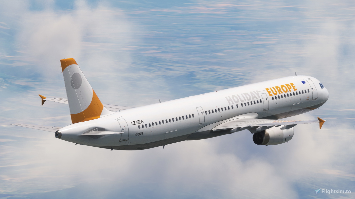 Fenix Airbus A321 Holiday Europe | Cabin Textures | 4K para Microsoft Flight Simulator | MSFS