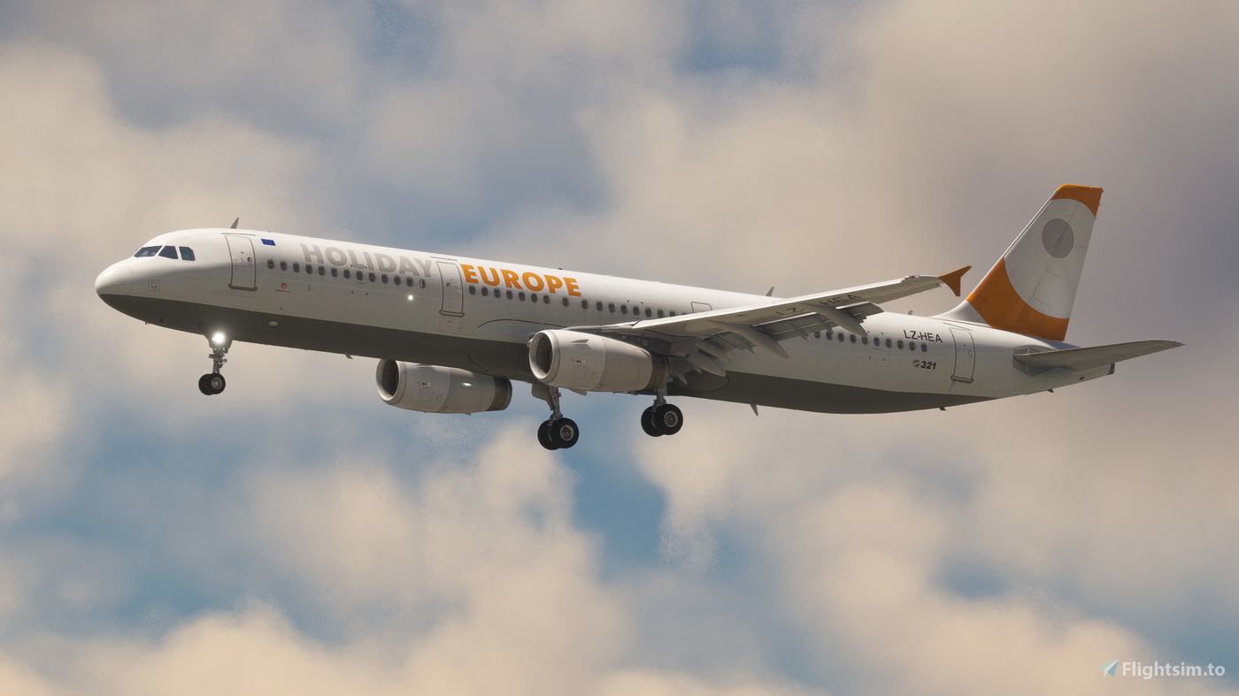 Fenix Airbus A321 Holiday Europe | Cabin Textures | 4K para Microsoft Flight Simulator | MSFS