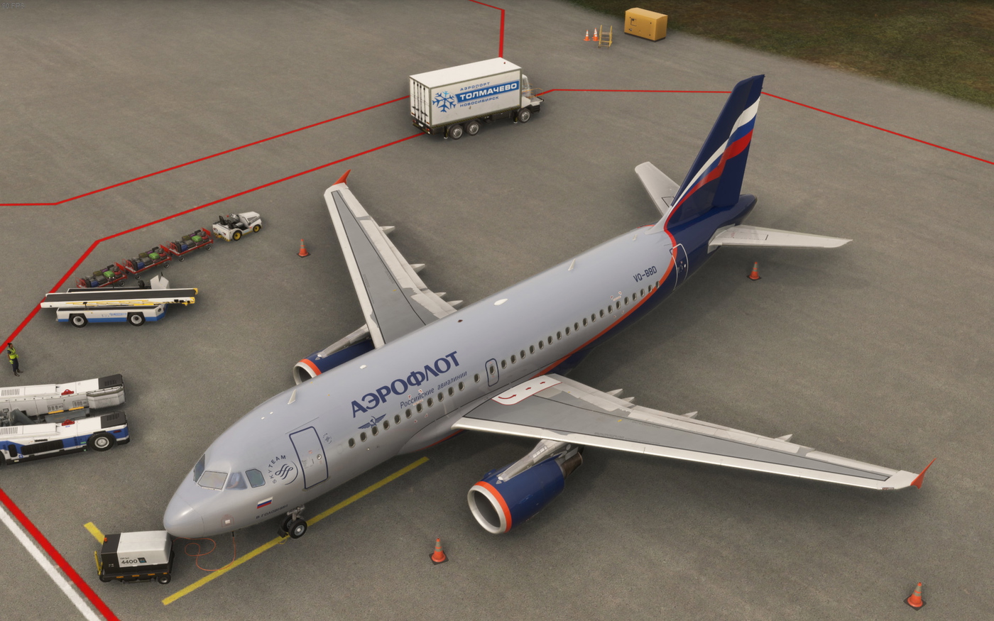 Fenix Simulation A319 Aeroflot VQ-BBD [8K] w/Cabin for Microsoft Flight ...
