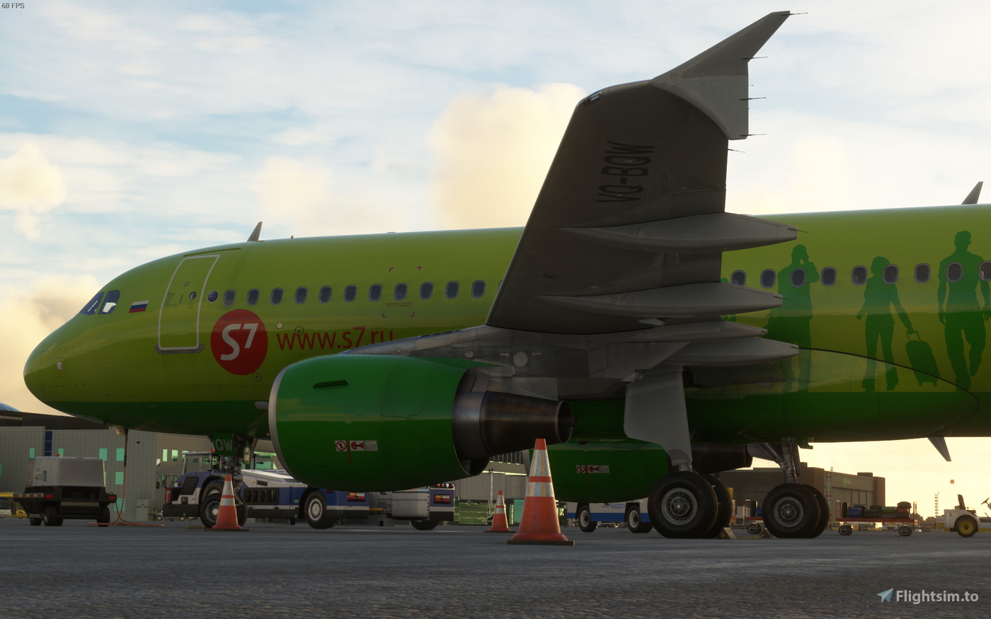 Fenix Simulation A319 S7 Airlines VQ-BQW (2018) [8K] w/Cabin for ...