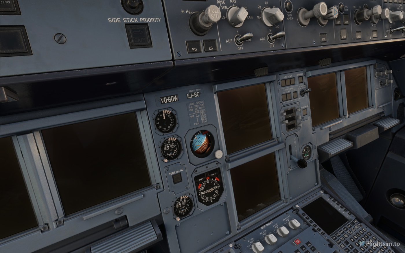 Fenix Simulation A319 S7 Airlines VQ-BQW (2018) [8K] w/Cabin for ...