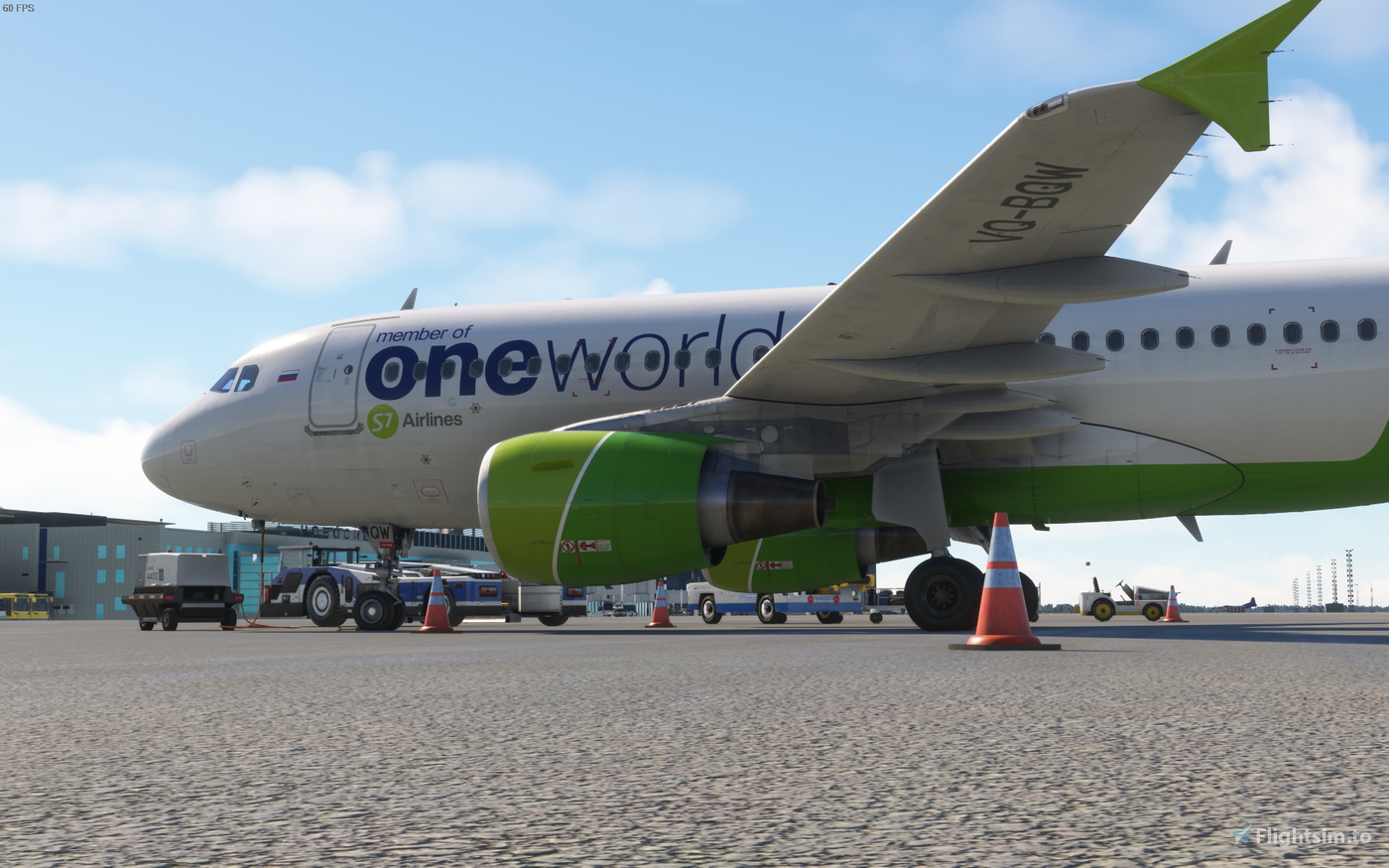 Fenix Simulation A319 S7 Airlines VQ-BQW Oneworld [8K] w/Cabin for ...
