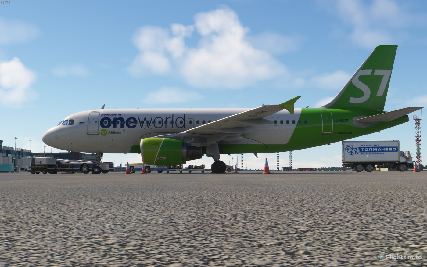 Fenix Simulation A319 S7 Airlines VQ-BQW Oneworld [8K] w/Cabin for ...
