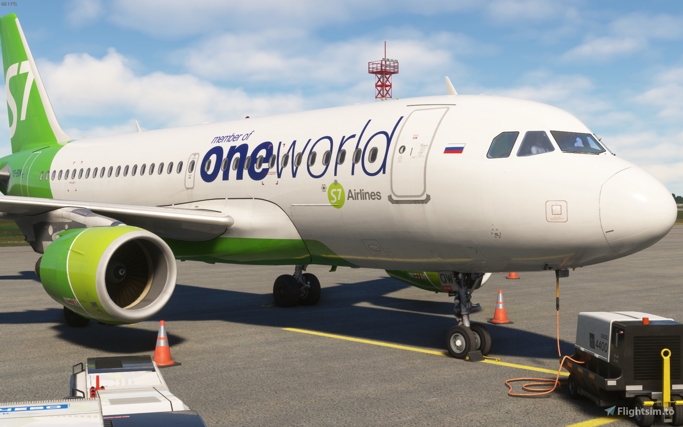 Fenix Simulation A319 S7 Airlines VQ-BQW Oneworld [8K] w/Cabin for ...