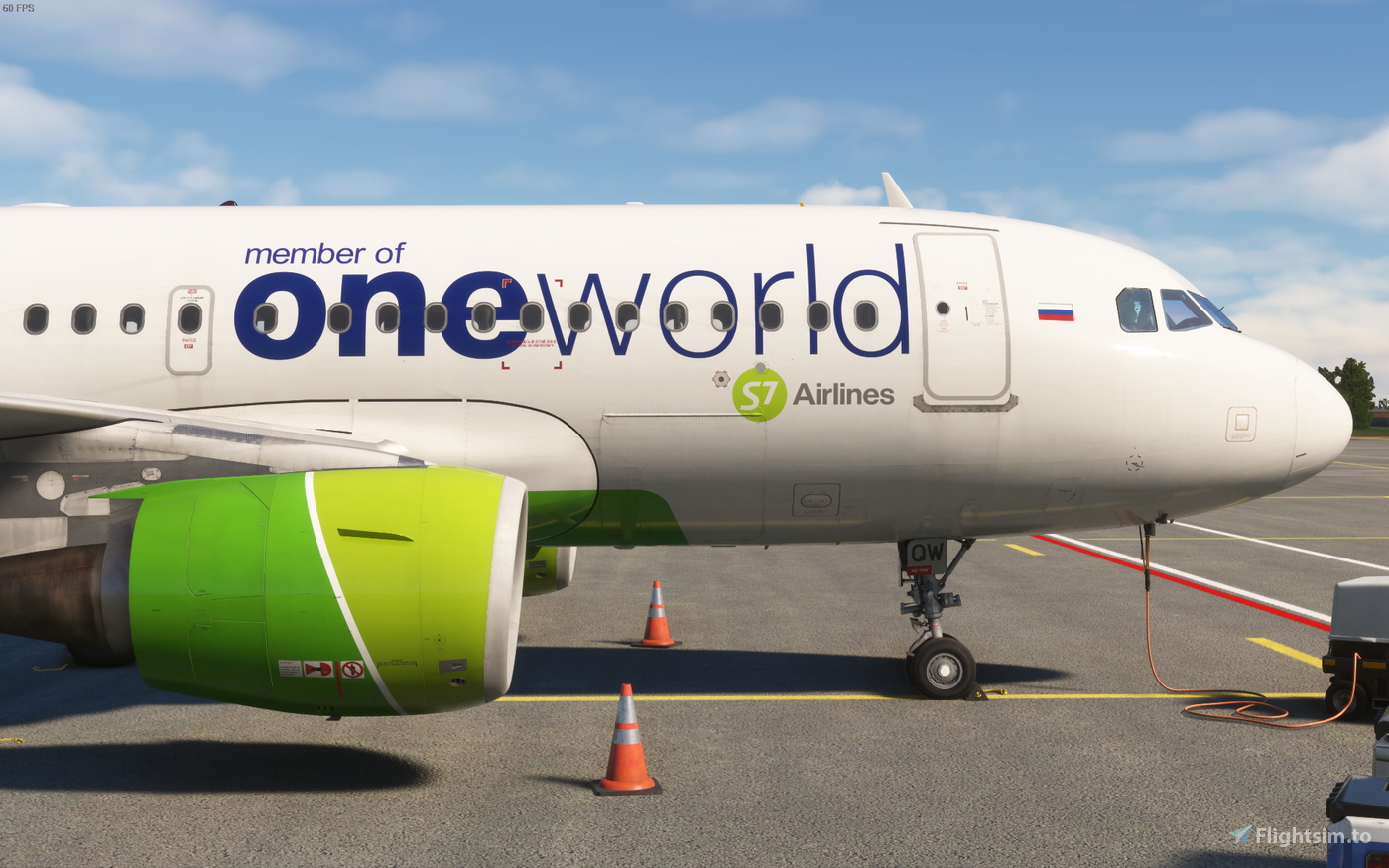 Fenix Simulation A319 S7 Airlines VQ-BQW Oneworld [8K] w/Cabin for ...
