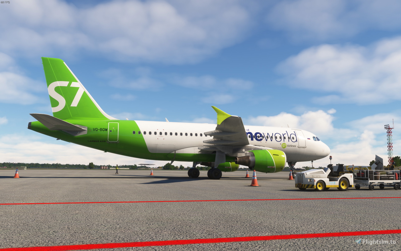 Fenix Simulation A319 S7 Airlines VQ-BQW Oneworld [8K] w/Cabin for ...