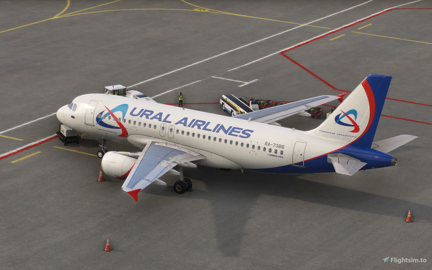 Fenix Simulation A319 Ural Airlines RA-73816 (2024) [8K] w/Cabin for Microsoft Flight Simulator ...