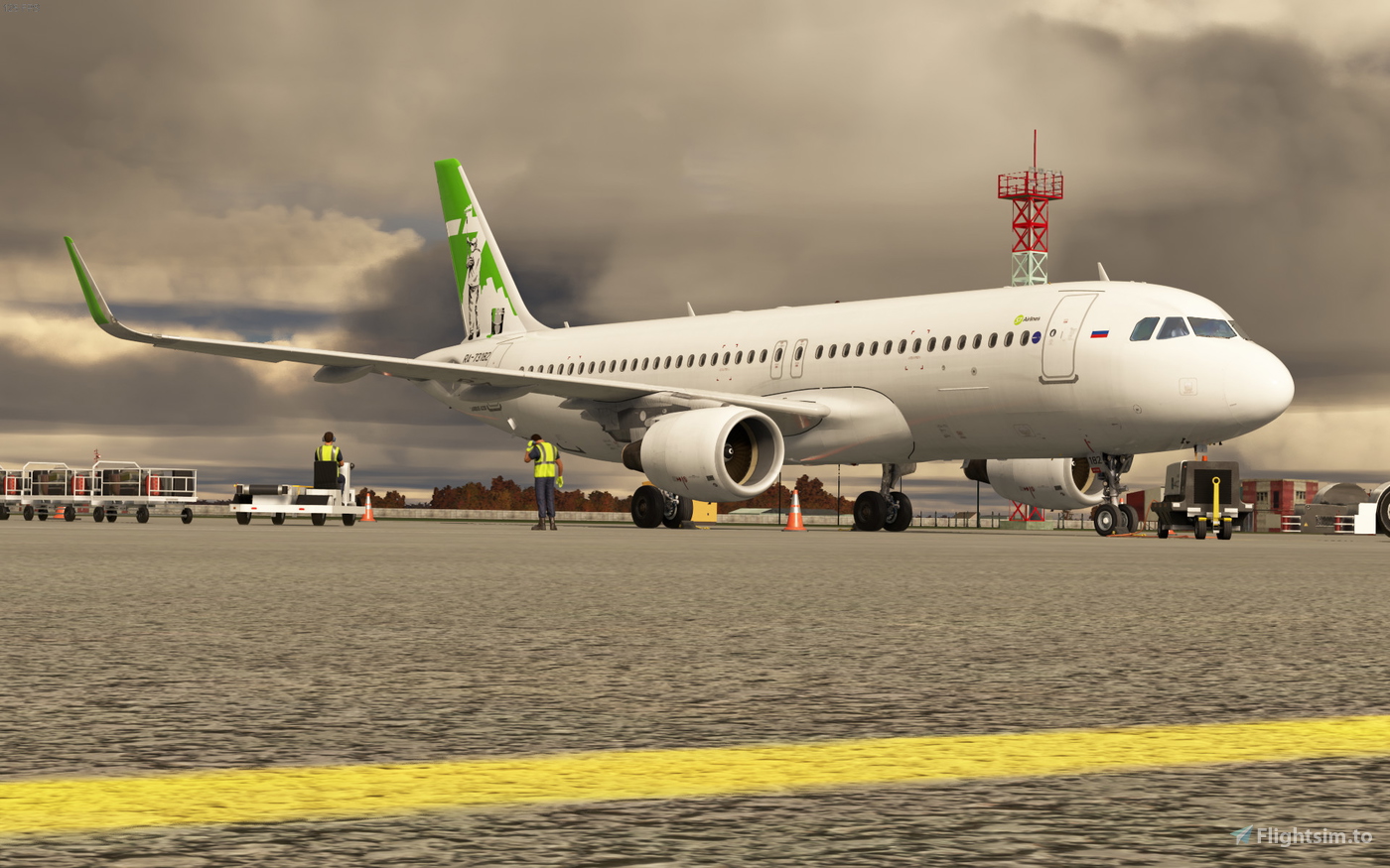 Fenix Simulation A320 S7-Siberia Airlines RA-73182 [8K] w/Cabin для Microsoft Flight Simulator ...