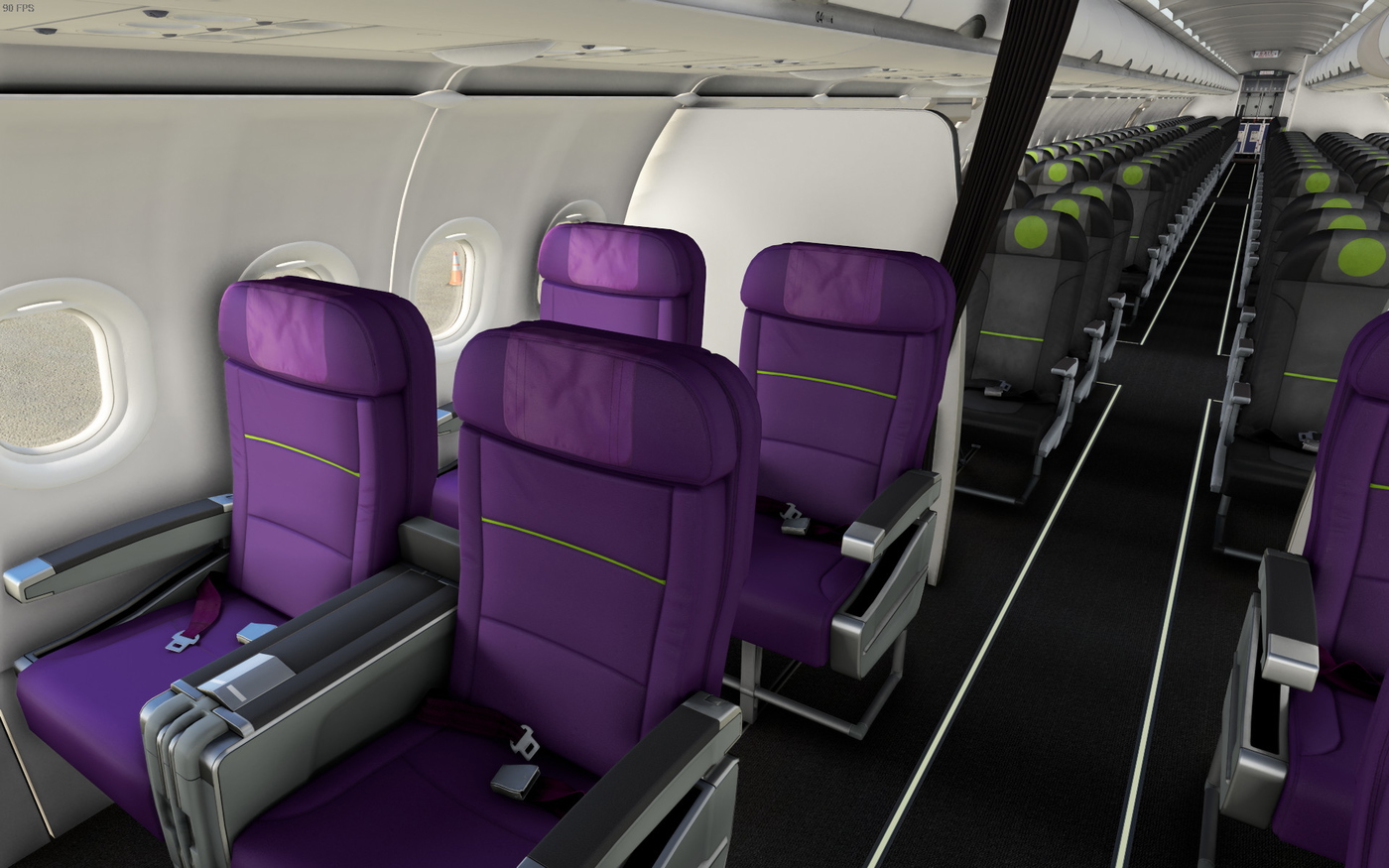 Fenix Simulation A321 S7-Siberia Airlines RA-73414 [8K] w/Cabin for ...
