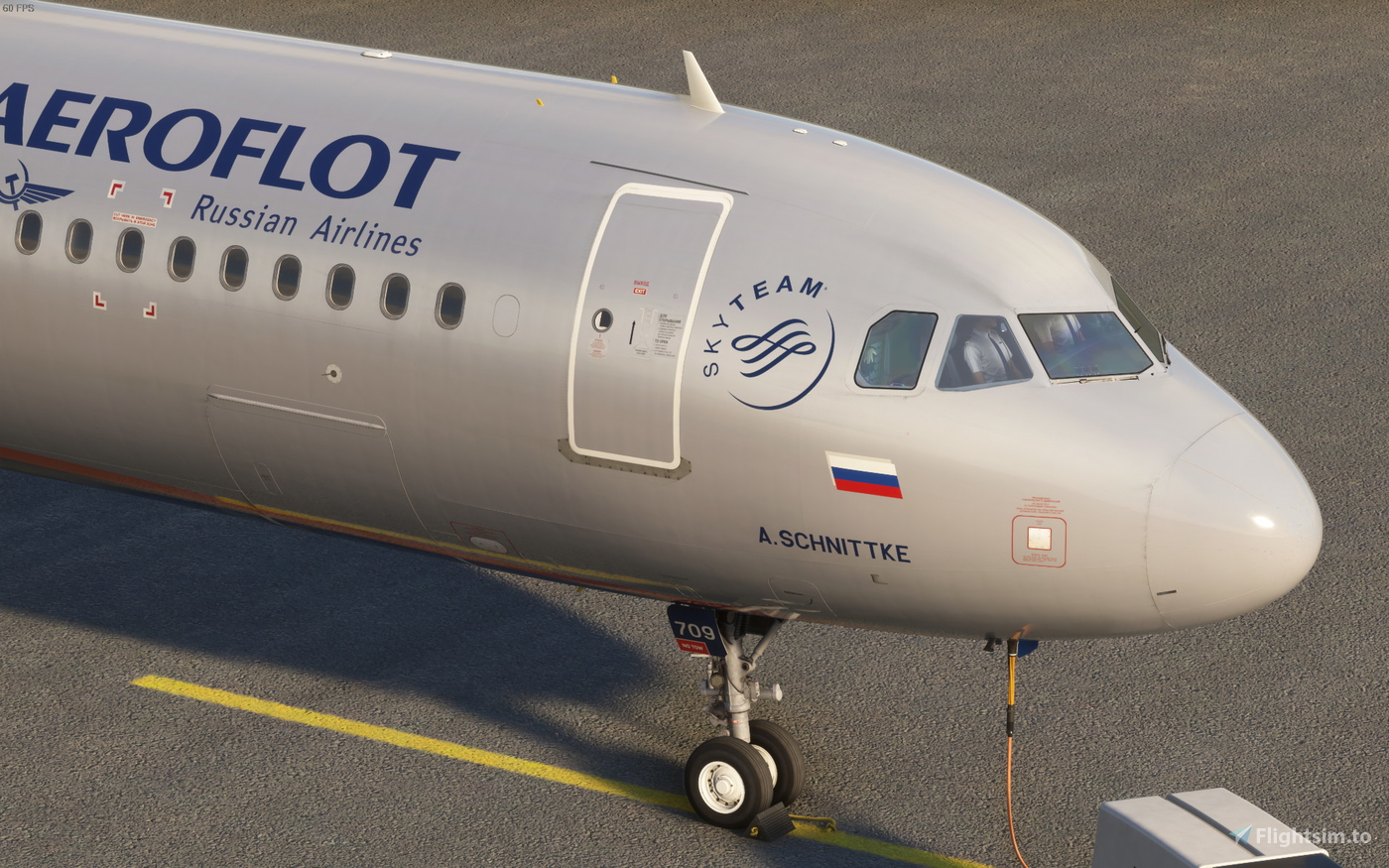 Fenix Simulation A321 Sharklet Aeroflot RA-73709 [8K] w/Cabin for Microsoft Flight Simulator | MSFS
