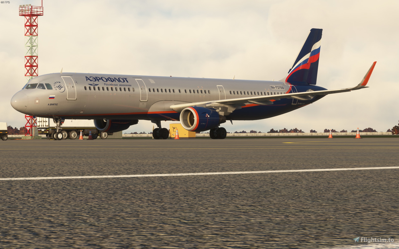 Fenix Simulation A321 Sharklet Aeroflot RA-73709 [8K] w/Cabin pour Microsoft Flight Simulator | MSFS