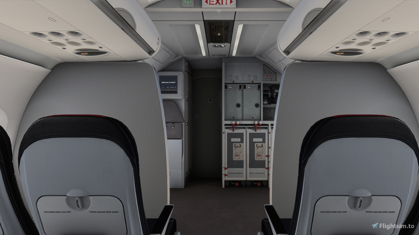 Fenix A319 /w cabin American Airlines - Allegheny Heritage - N745VJ [8K ...