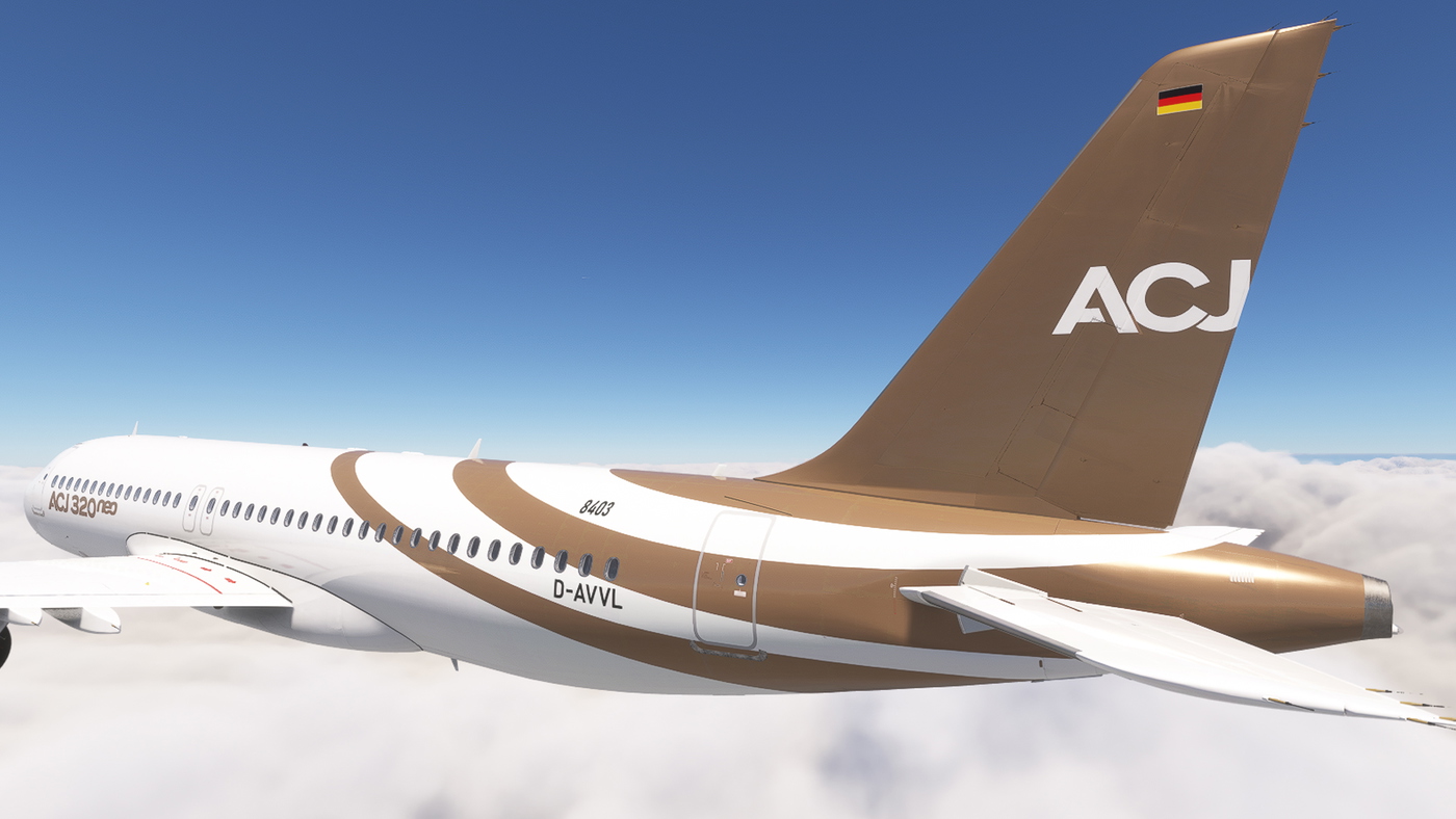 Fenix v2 A320 Airbus ACJ House D-AVVL のために Microsoft Flight Simulator ...