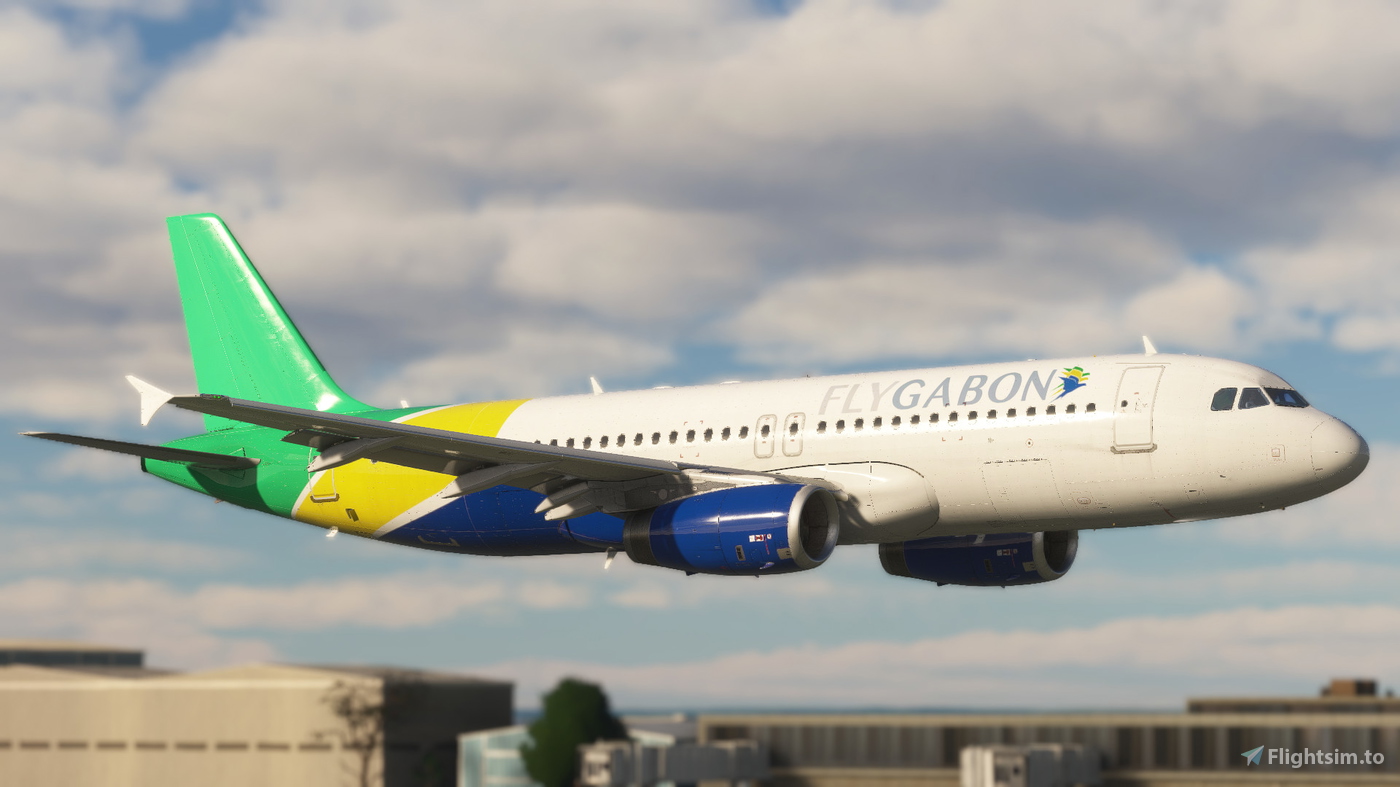 [Fenixsim A320 V2]Fly Gabon(AfriJet)￤ZS-GAB per Microsoft Flight ...
