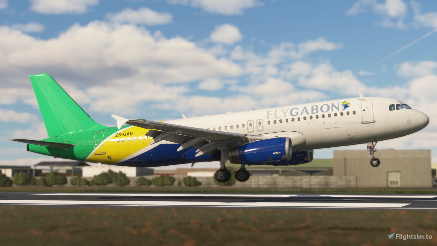 [Fenixsim A320 V2]Fly Gabon(AfriJet)￤ZS-GAB para Microsoft Flight ...