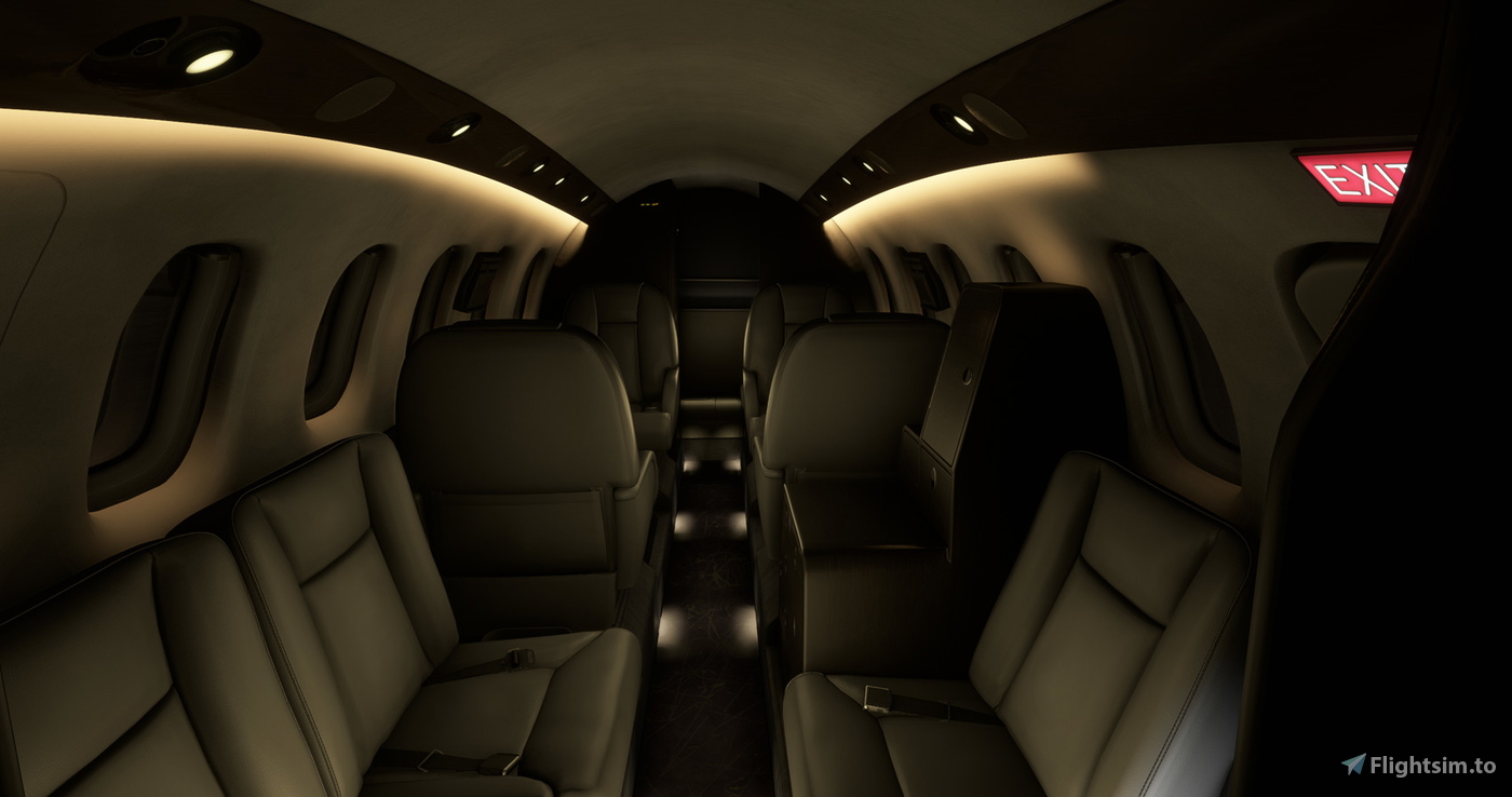 FFX P180 Lighting Mod for Microsoft Flight Simulator | MSFS