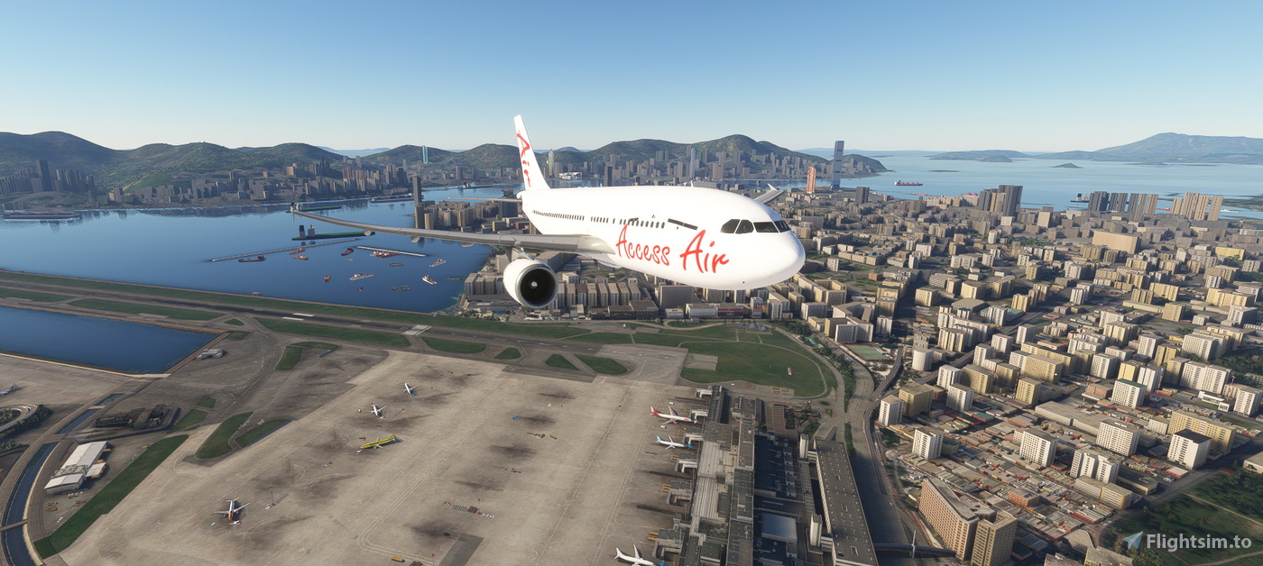 (fictional) Inibuilds A310 AccessAir livery a oldalon. Microsoft Flight ...