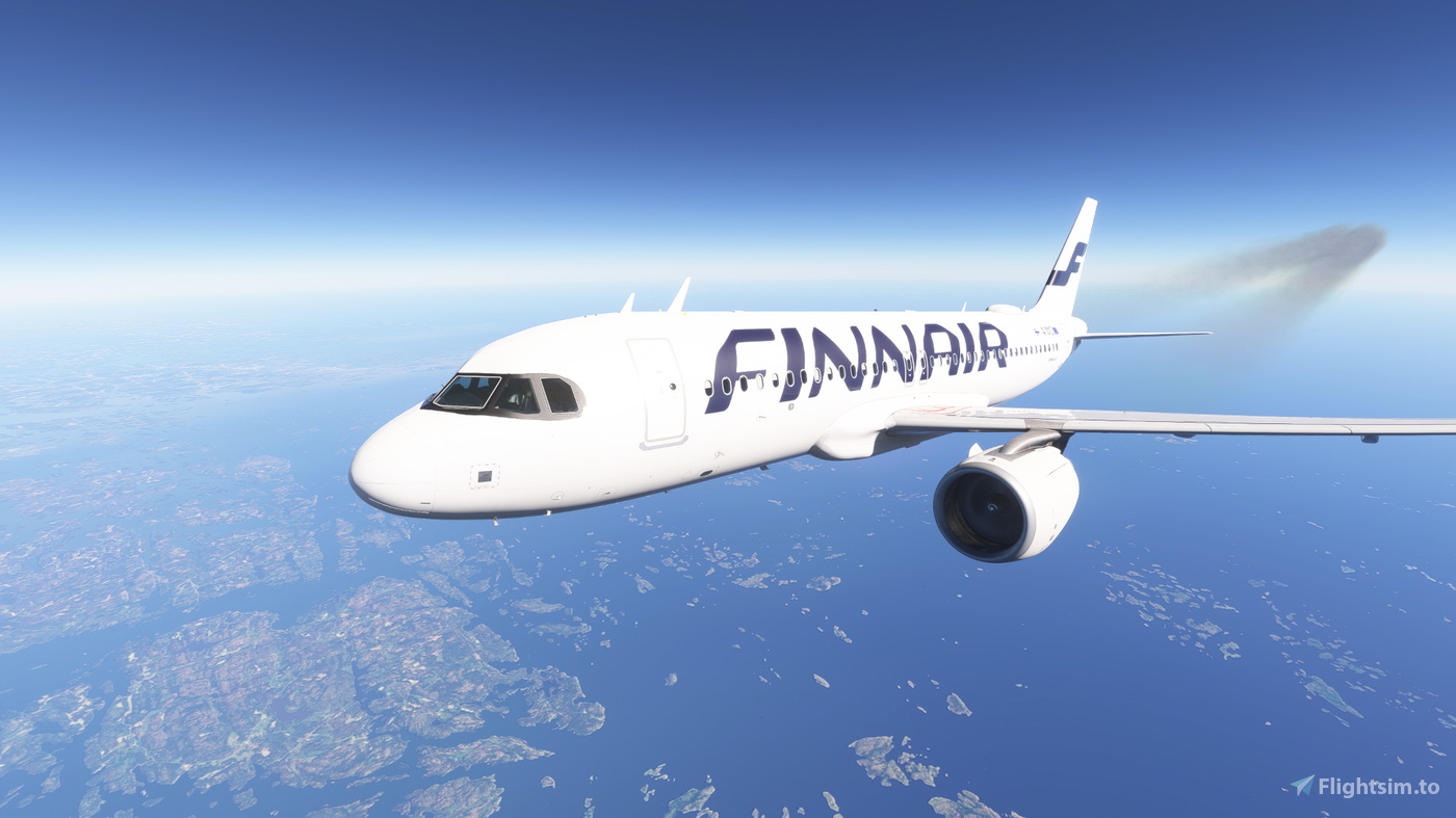 Finnair A320Neo V2 Livery for MSFS 2024 のために Microsoft Flight Simulator | MSFS