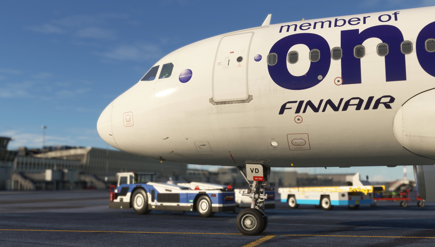Finnair OH-LVD 'oneworld' livery for Fenix A319 4K&8K w/ cabin for ...