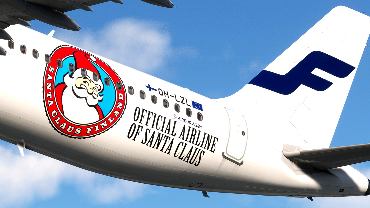 Finnair [Pack + Santa Claus][8k + 4k] w/cabin | Fenixsim a321SL for ...