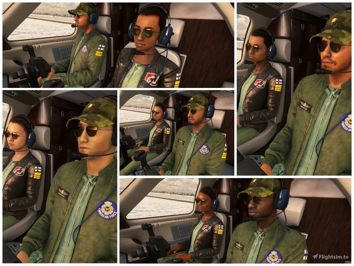 Finnish Air Force Pilot Avatars for Microsoft Flight Simulator | MSFS