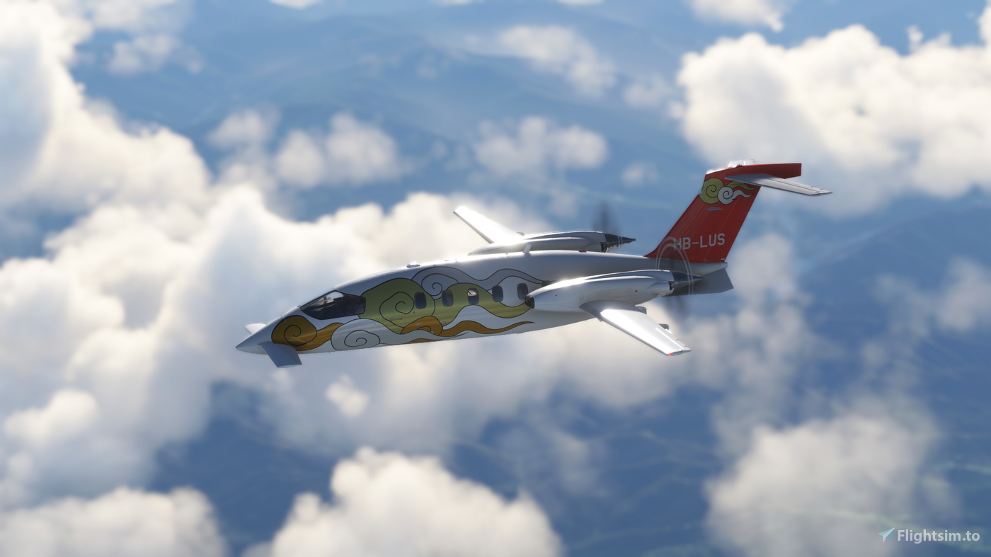 FlightFX P180 Avanti II - HB-LUS for Microsoft Flight Simulator | MSFS